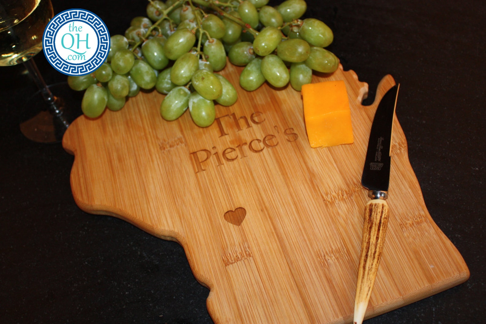 Wisconsin State Shaped Cutting Board Personalized Wedding - Etsy