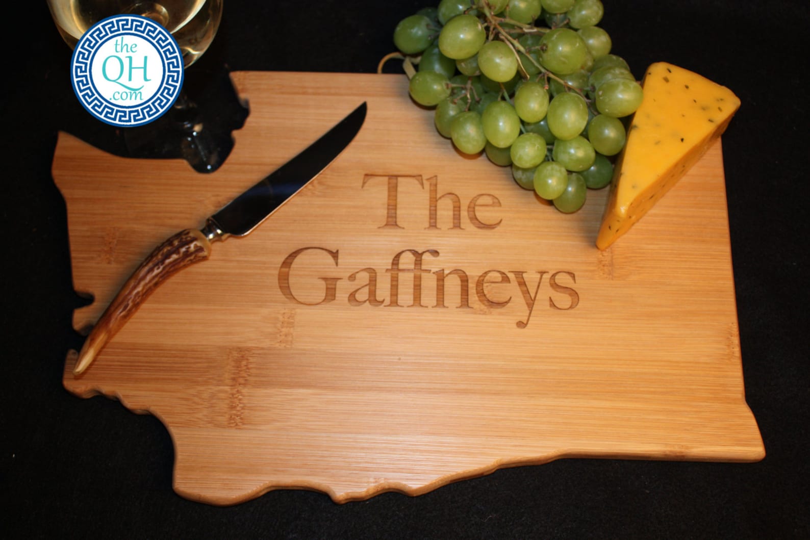 Washington State Shaped Cutting Board Personalized Wedding - Etsy