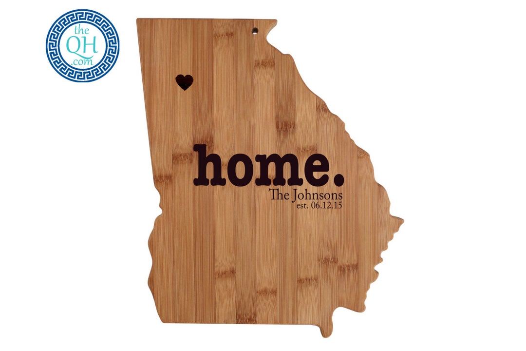 Georgia Personalized Cutting Board | Home | Custom Housewarming or ...