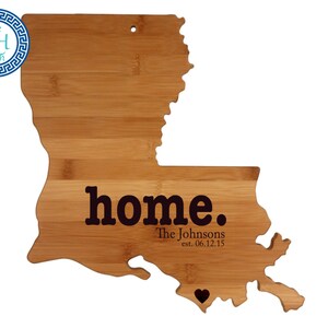 Louisiana Personalized Cutting Board | Home Sweet Home | Custom ...