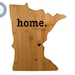 Minnesota State Shaped Cutting Board Personalized Wedding Housewarming ...