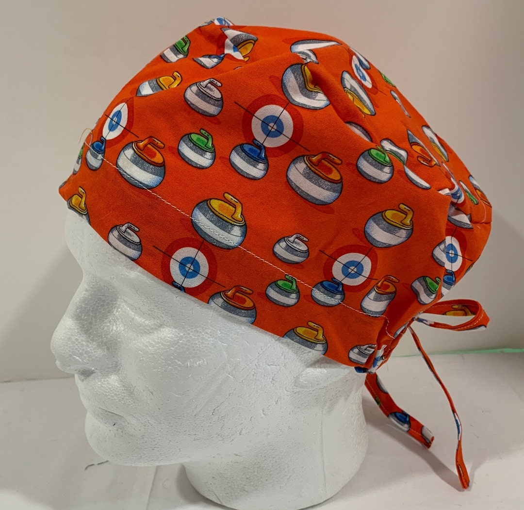 SCRUB CAP: Curling Pattern - Etsy
