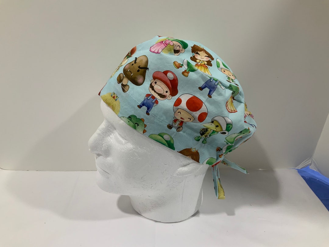SCRUB CAP: Mario Charactures Print - Etsy