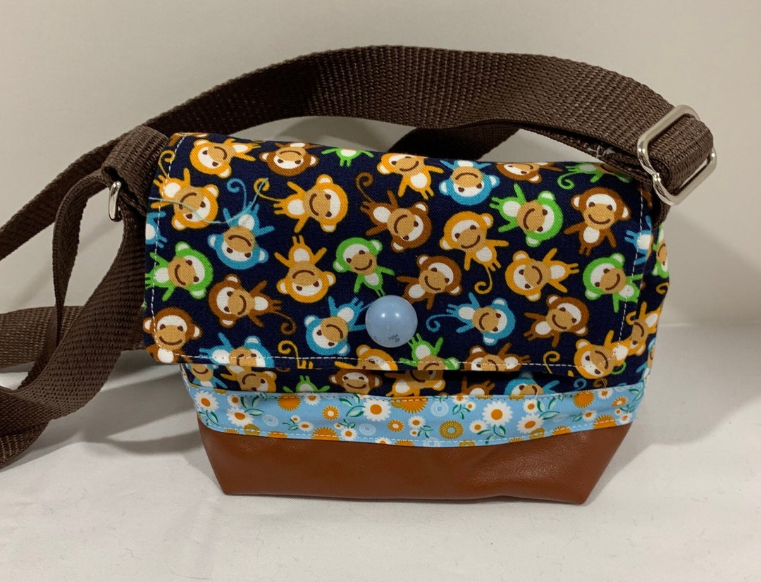 WEE BAG: Monkey Pattern - Etsy
