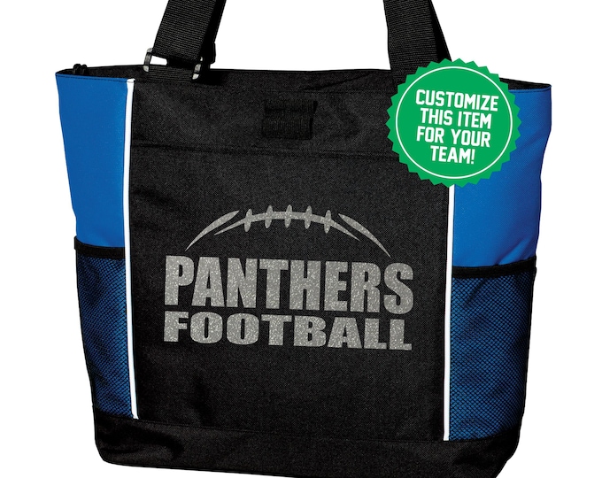 Football MOM Canvas Tote, Football Mom Bag, Large Tote Bag, Canvas Bag ...