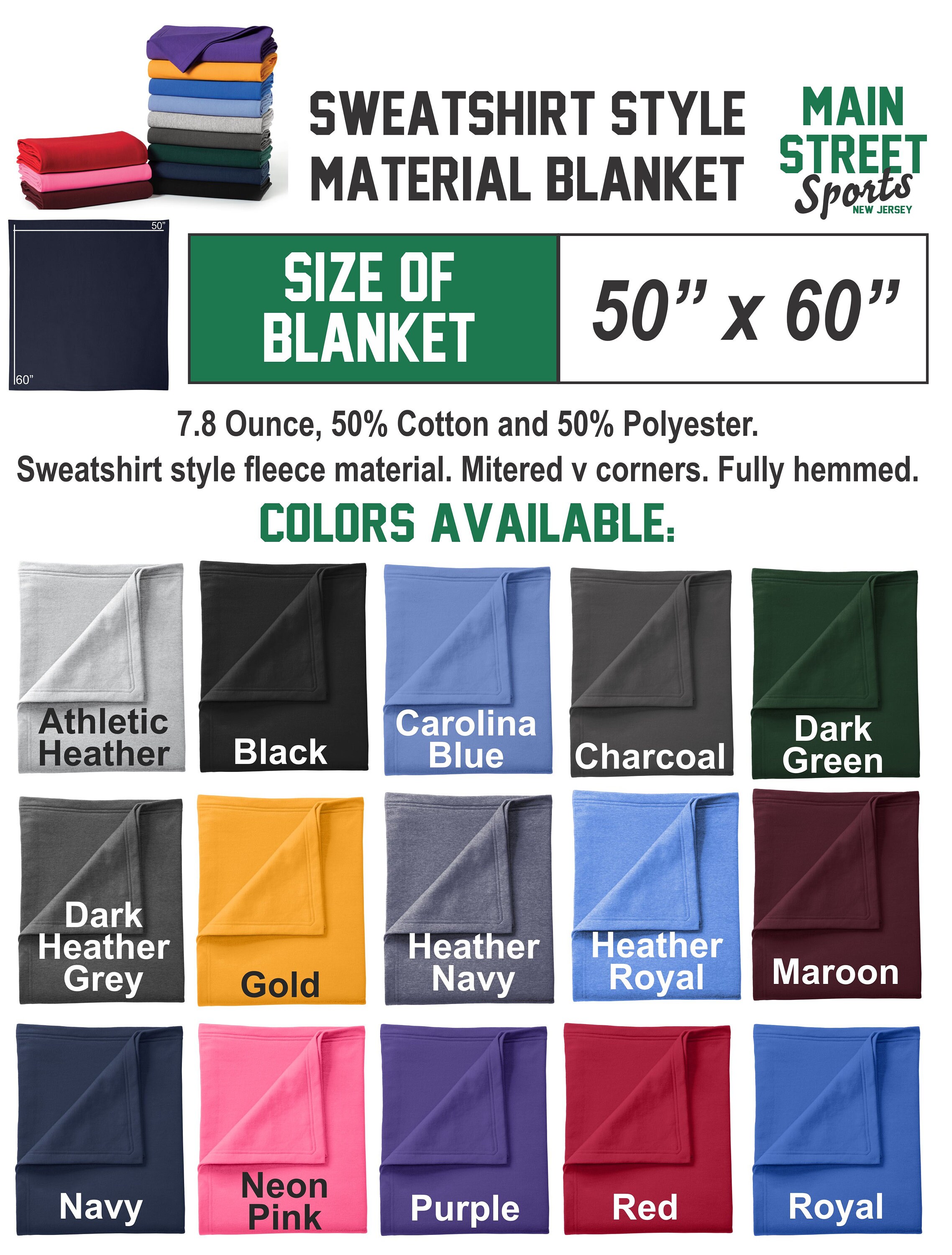 CUSTOM FOOTBALL BLANKET. Football Blanket. Team Football | Etsy