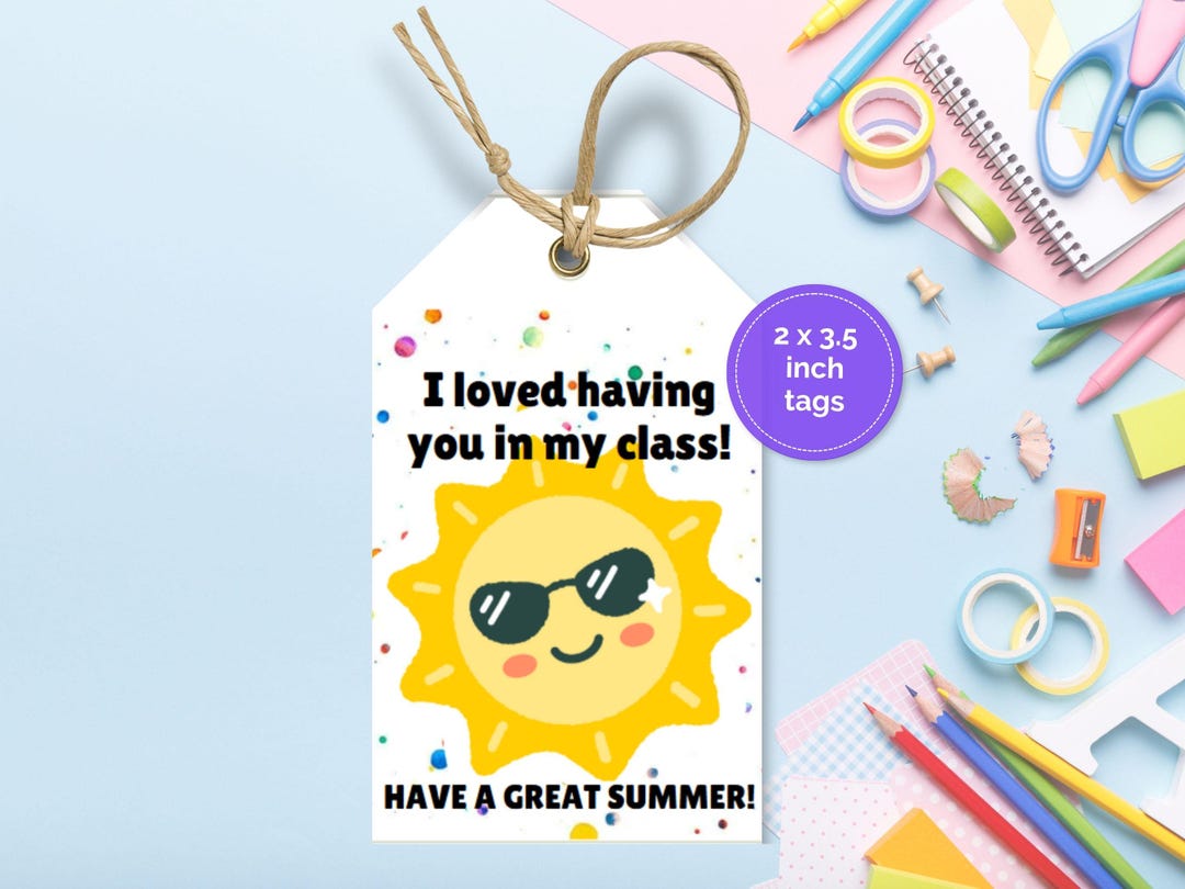 Teacher to Student Gift Tag, End of Year Gift Tags, Teacher Gift Tags ...