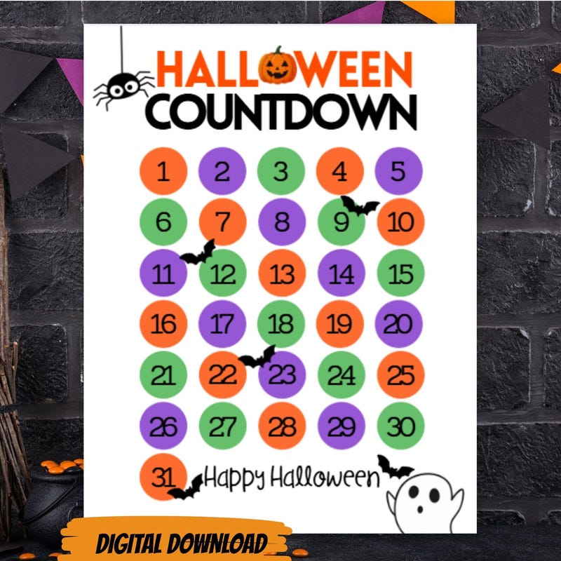 Halloween Countdown - Etsy