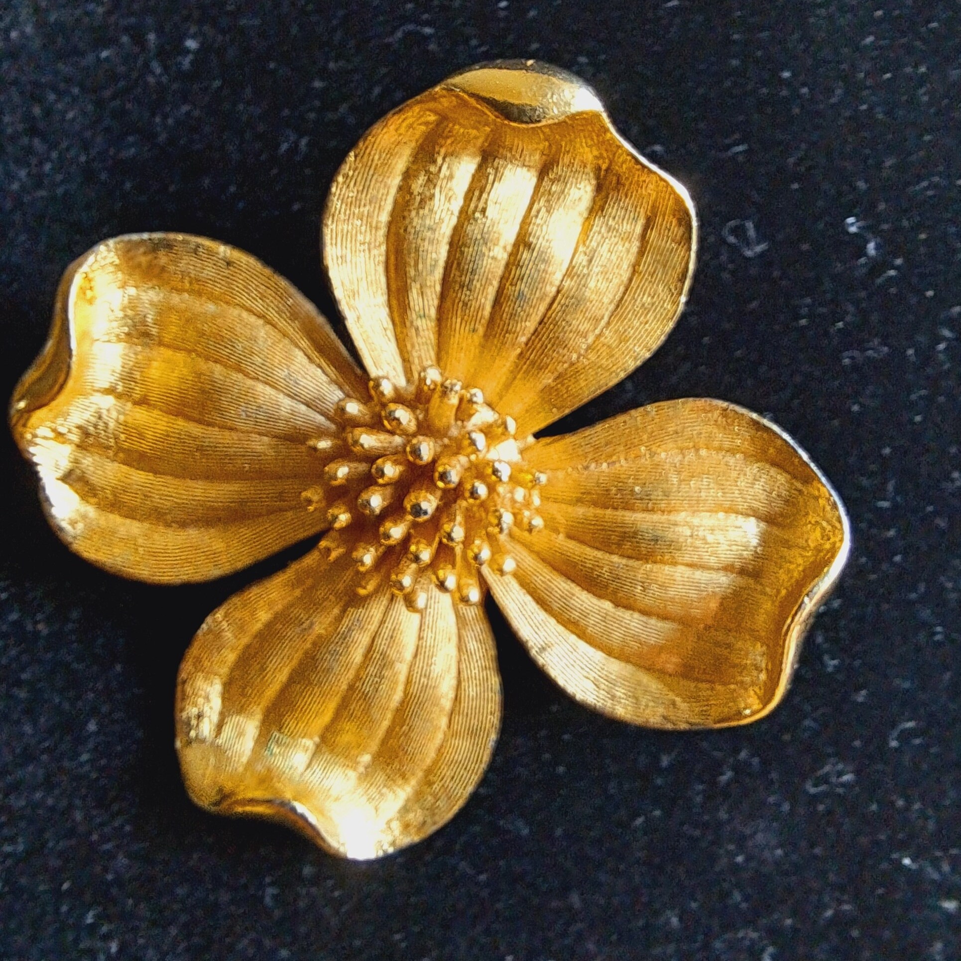 Vintage Crown TIFARI 1950s-70s Pin Brooch Goldtone Magnolia or - Etsy