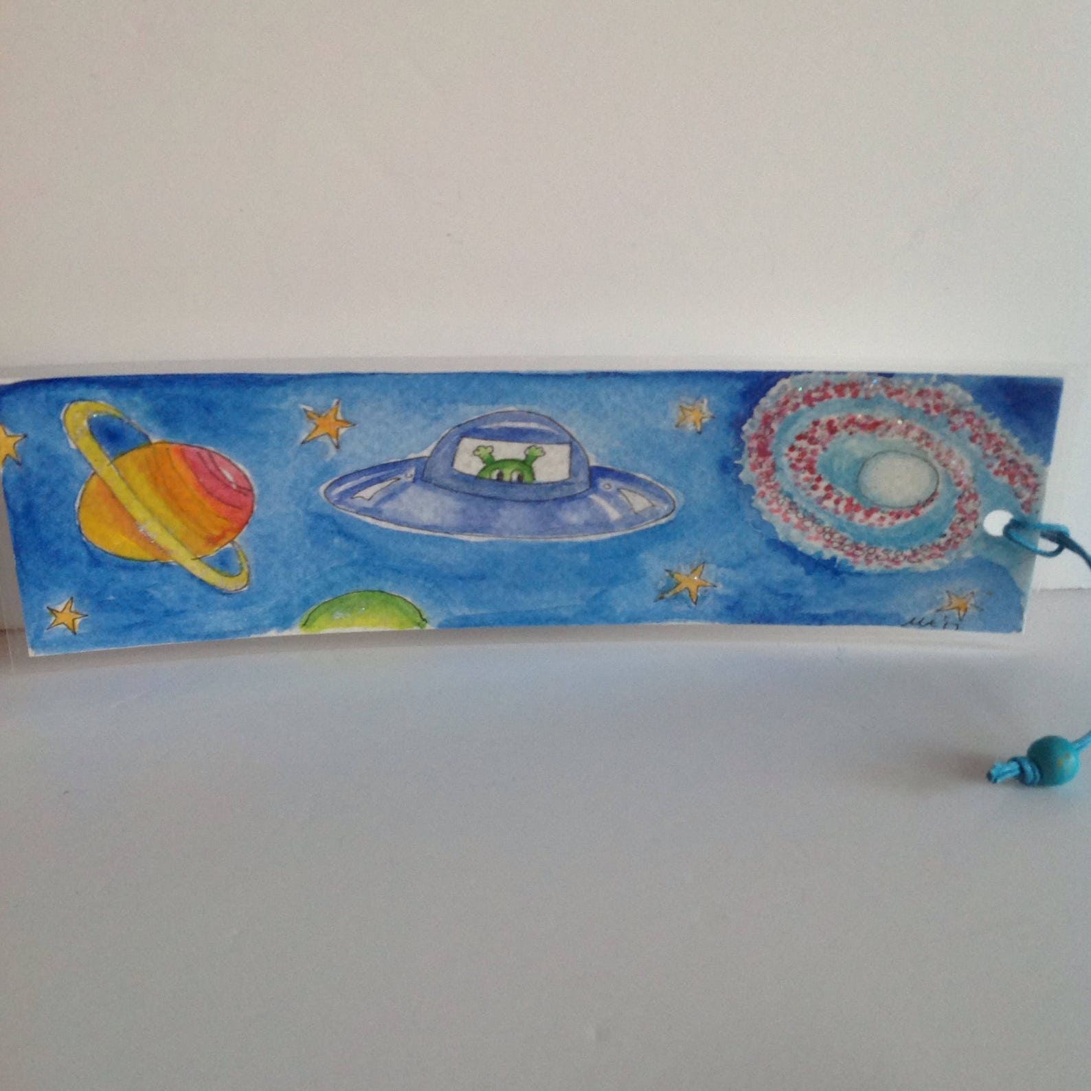 Space Bookmark Out of Space Book Mark Alien Spaceship - Etsy