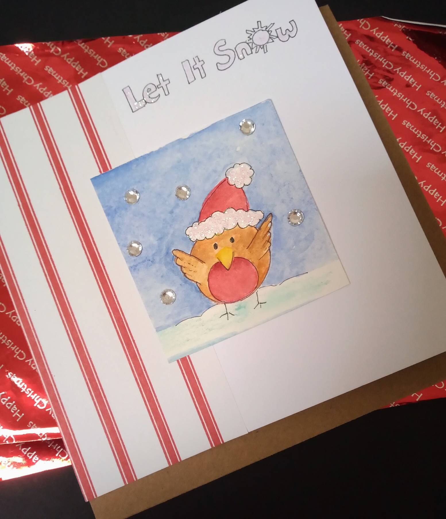 Festive Red Robin Christmas Card Red Robin Christmas Card - Etsy UK