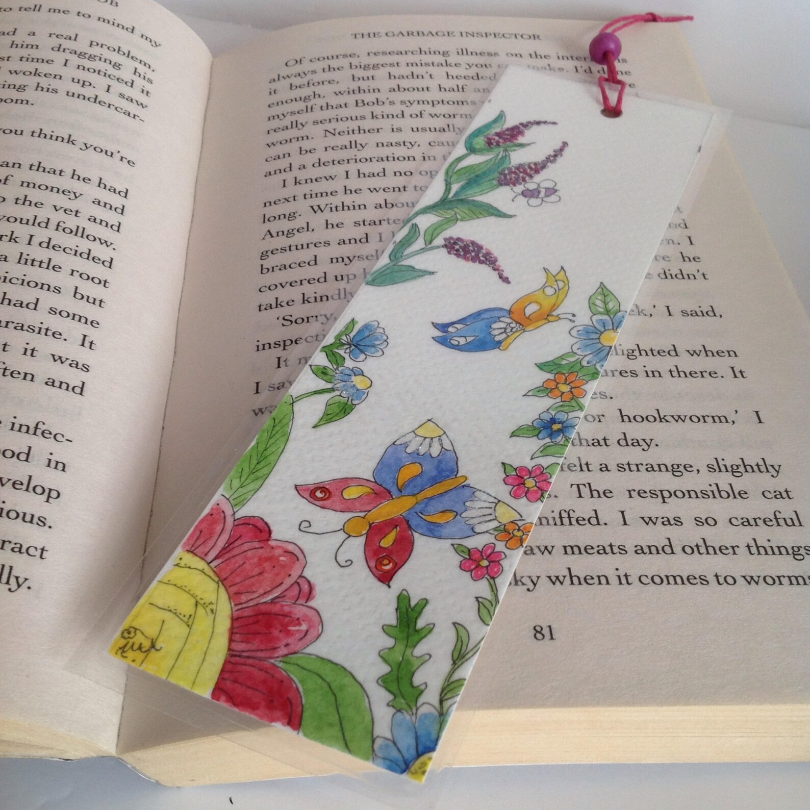 Watercolour Floral Bookmark, Zen Bookmark - Etsy UK