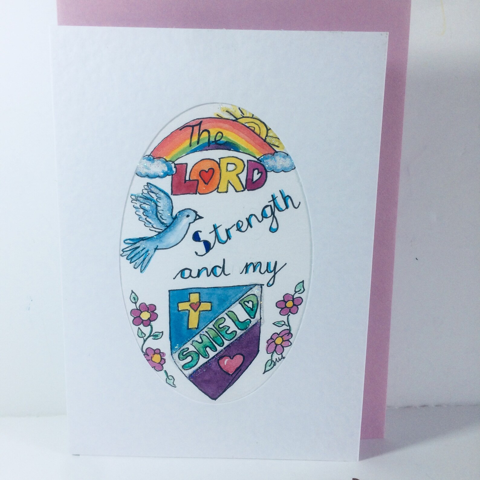 The Lord is My Strength and My SHEILD Bible Verse Hand - Etsy