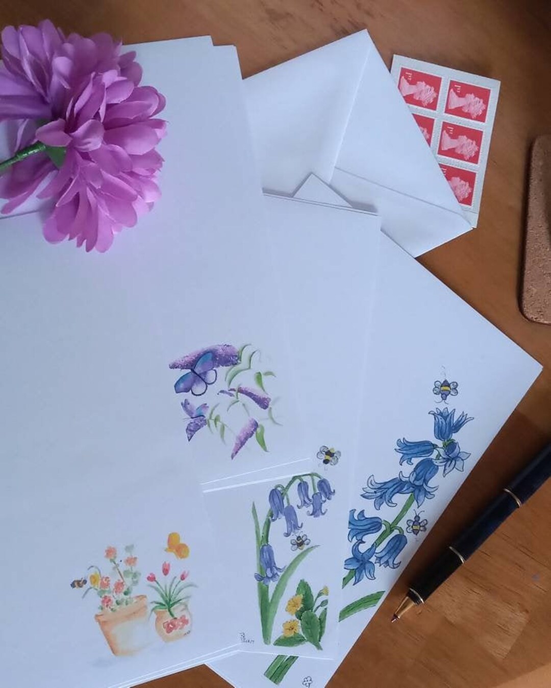 20 Piece Writing Set, Traditional Letter Writing Set, - Etsy