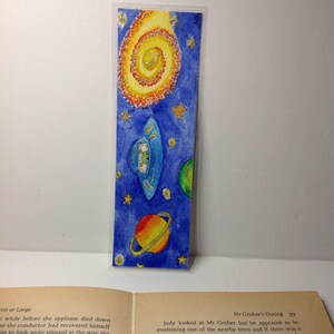 Space Bookmark, Out of Space Book Mark, Alien Spaceship Bookmark,planet ...