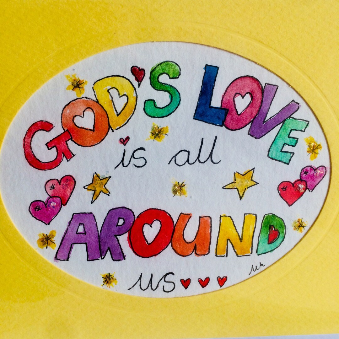 God is All Around Us Card - Etsy
