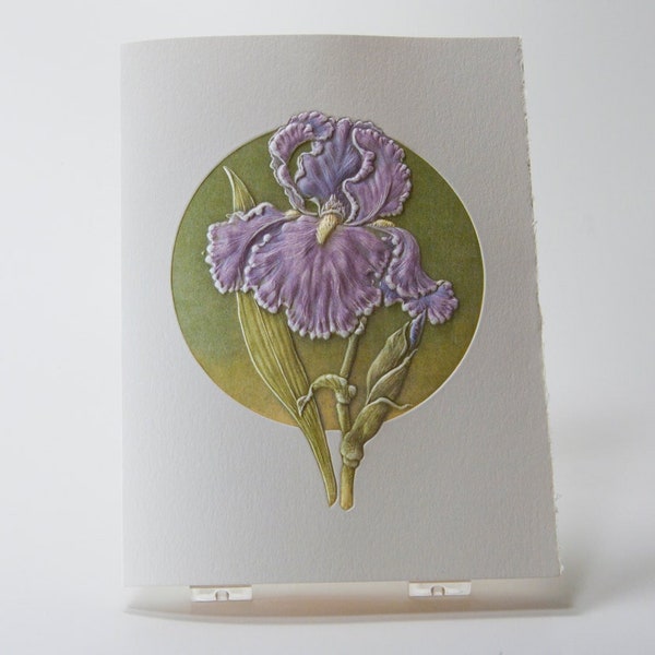 Iris Card - Etsy