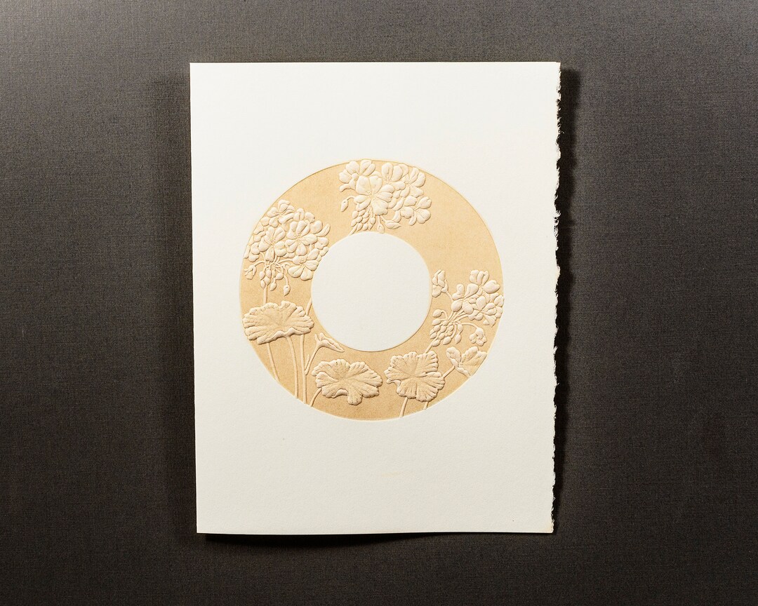 6 Geranium Cards.letterpress Flower Cards.plant Cards.bloom Cards. Set ...