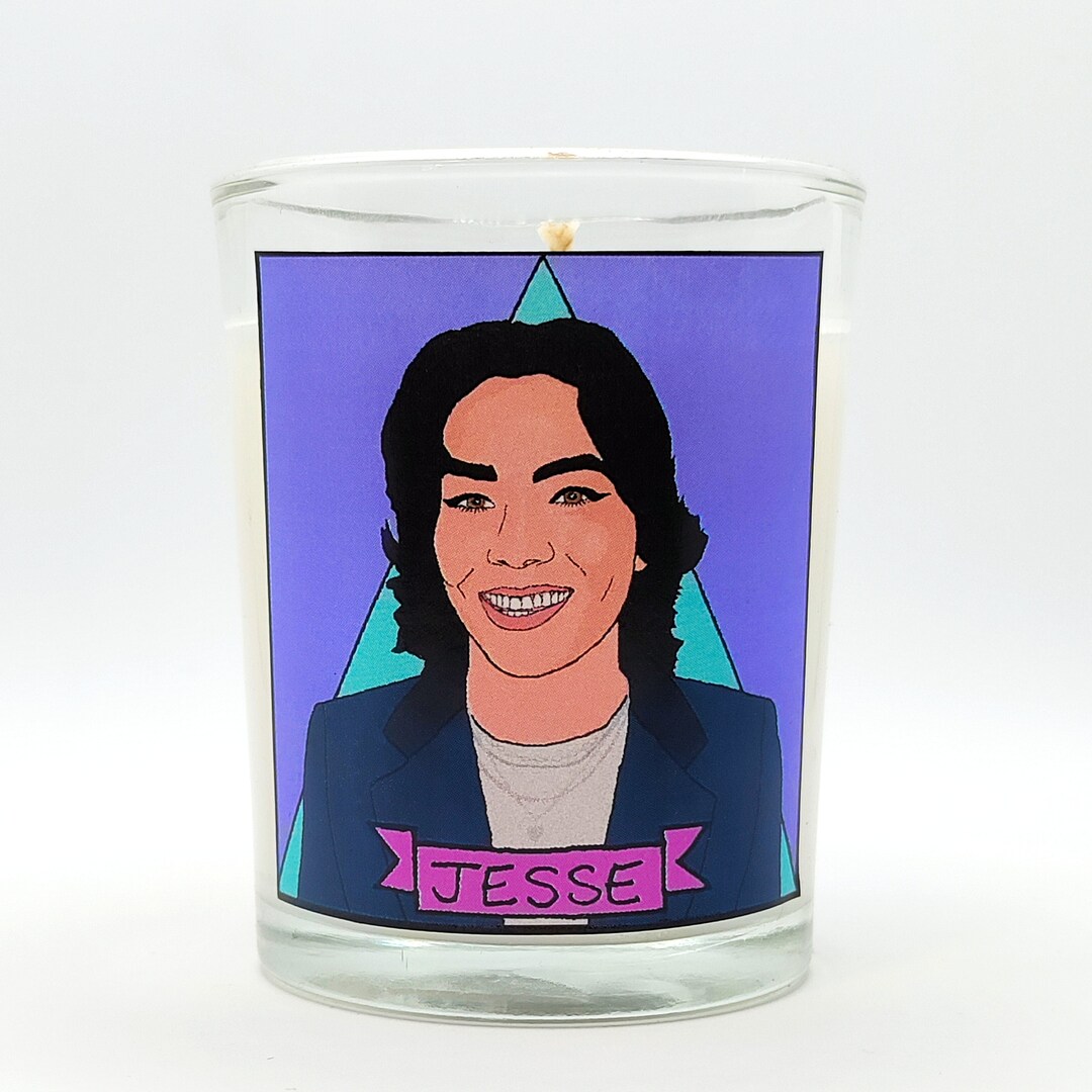 Jesse Leigh Glass Votive Candle // LGBTQ Altar Candle - Etsy