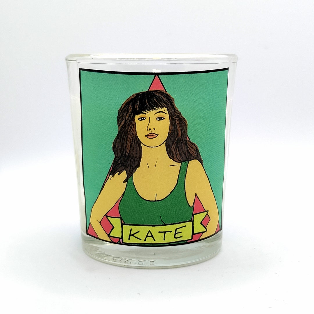 Kate Bush Glass Votive Candle // LGBTQ Altar Candle - Etsy