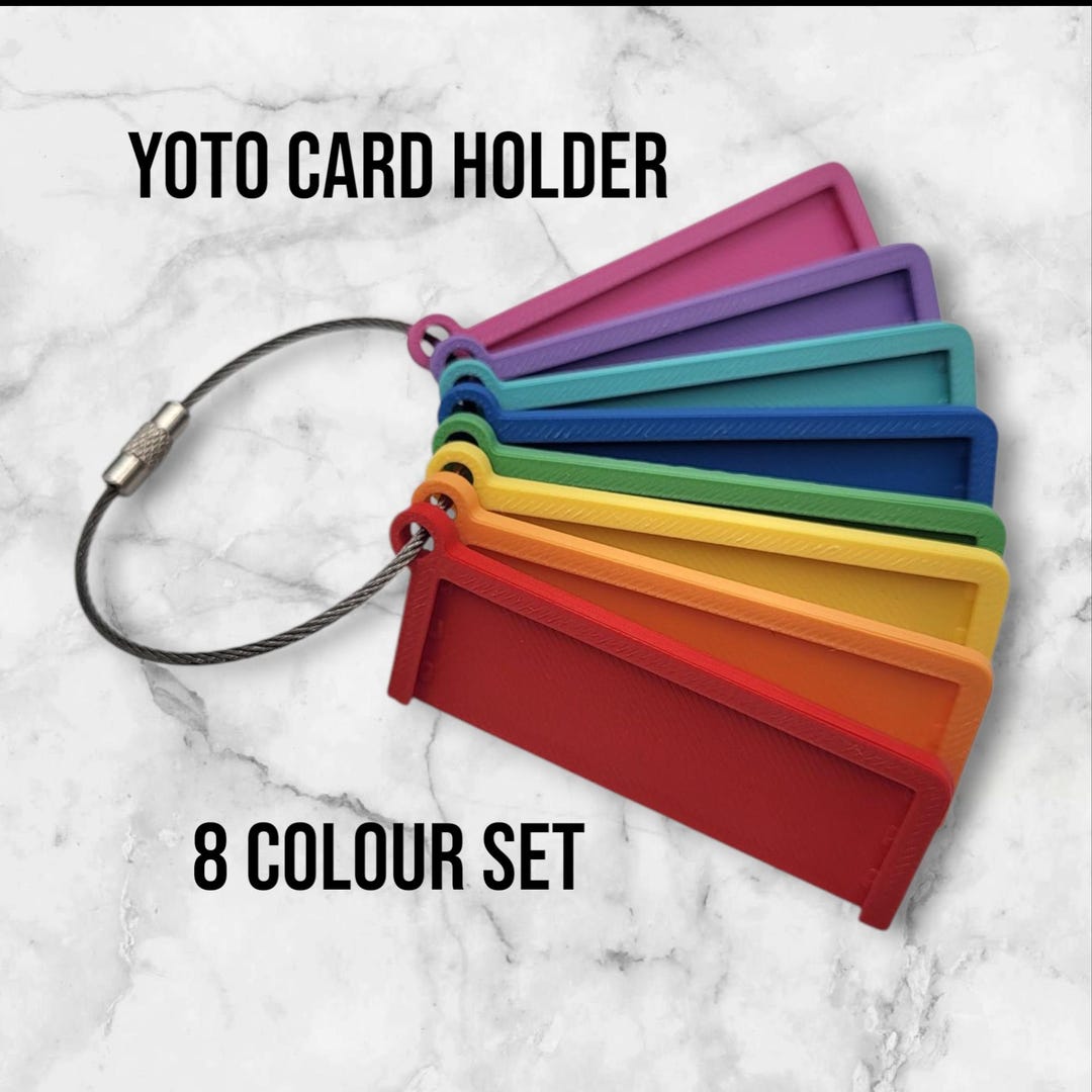 Yoto Card Holders - Ultimate Rainbow Pack - 8 Pcs With Wire Ring - Etsy