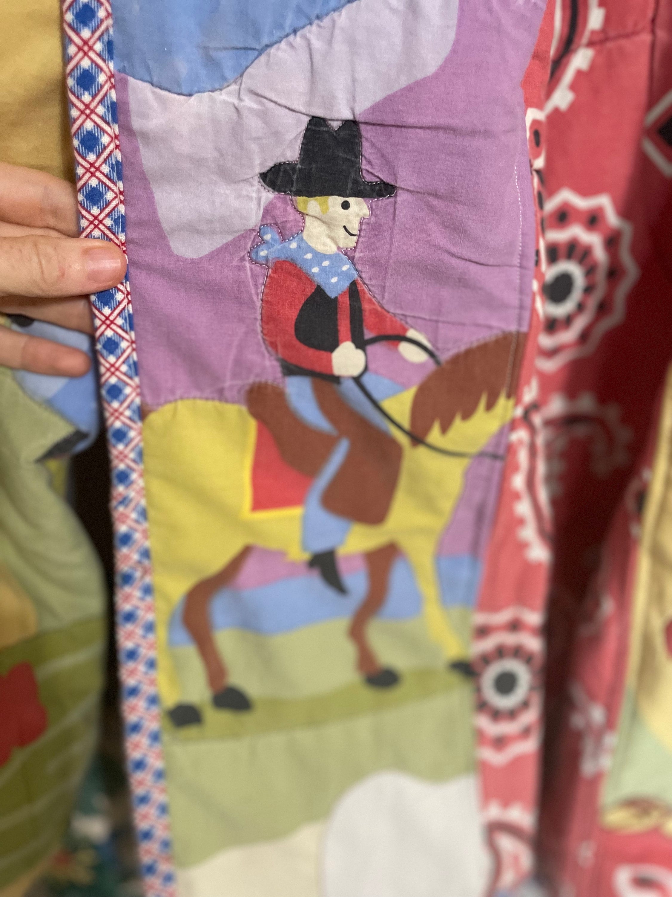 Rare Vintage Comforter Coat Using Dan River Print Fabric. Oversized ...