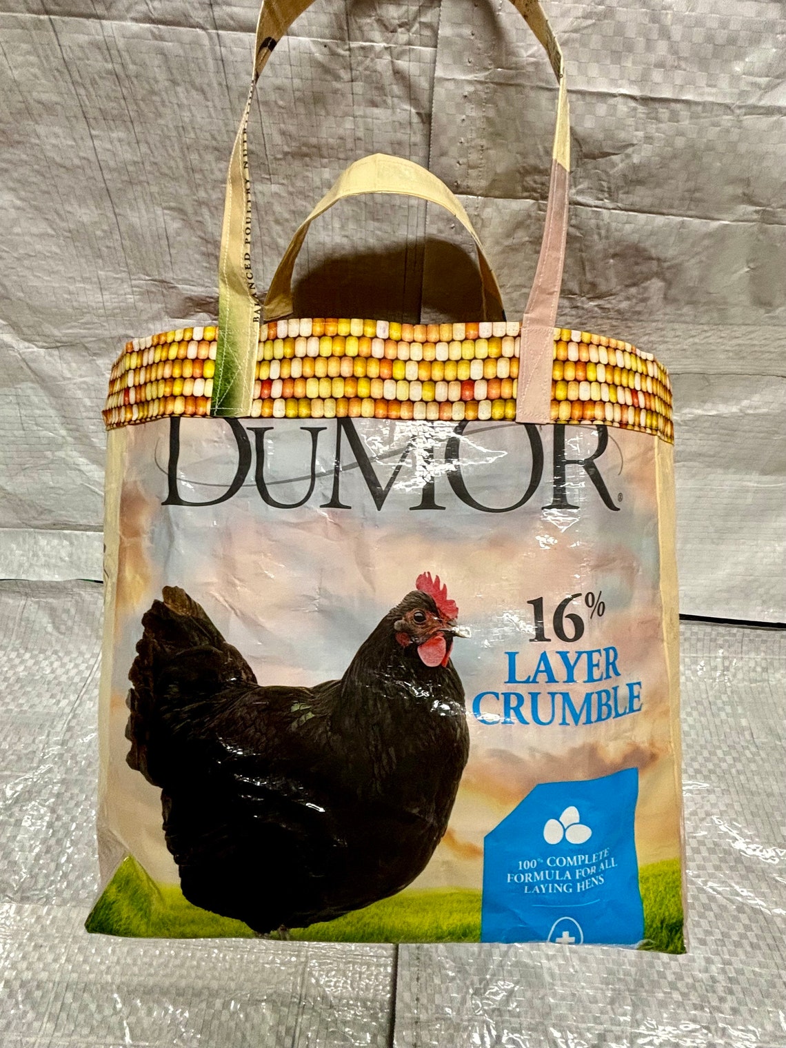 Recycled Animal Feed Bags Totes Reusable Bags Grocery Bags Horse Cow ...