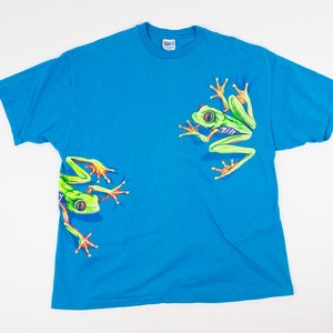 Tree Frog Shirt XXL - Vintage Red Eyed Tree Frog T-shirt 2XL - Wrap ...