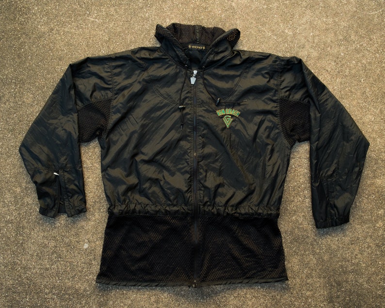 Mesh Windbreaker XL 90s Van Grack Mesh Paneled Jacket XL | Etsy
