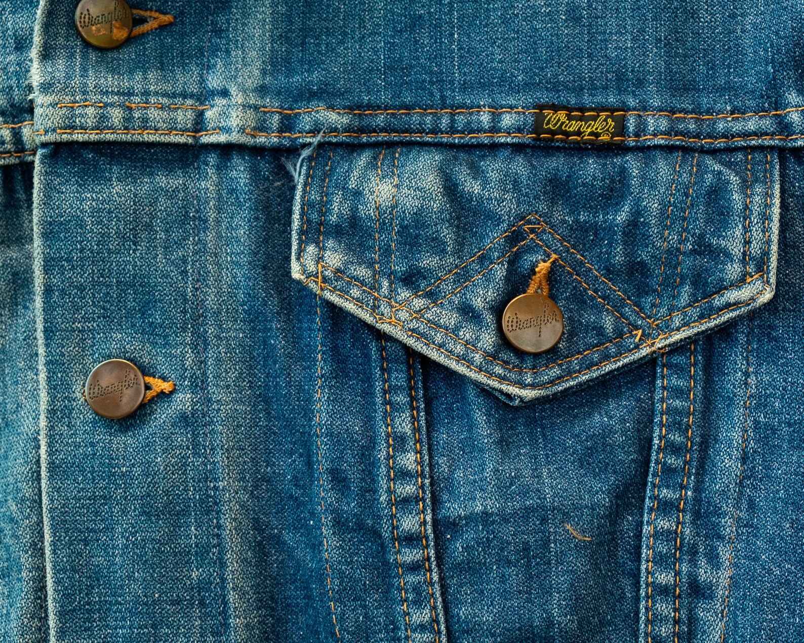 Wrangler Jean Jacket L 70s Vintage Wrangler Jean Jacket Large Vintage ...