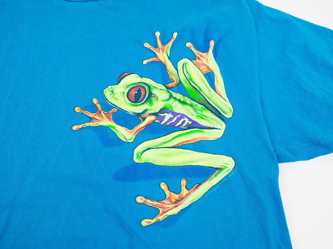 Tree Frog Shirt XXL - Vintage Red Eyed Tree Frog T-shirt 2XL - Wrap ...