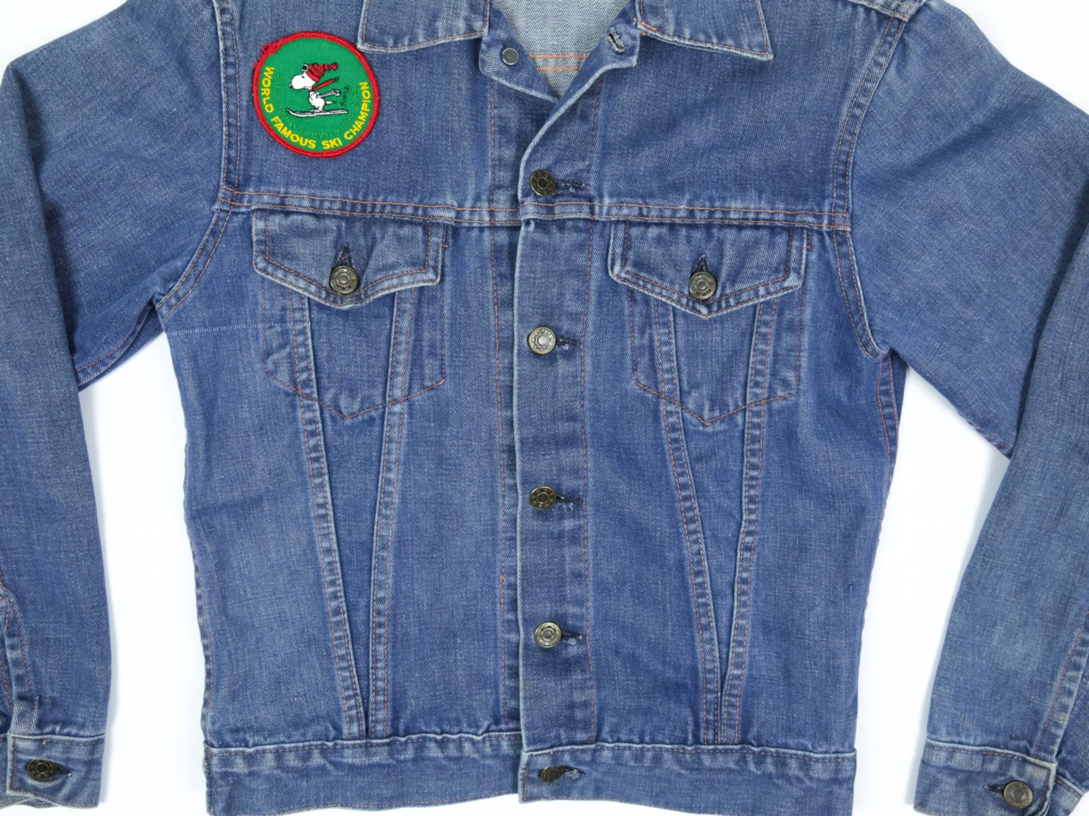 Snoopy Jean Jacket - Snoopy Patch Vintage Jean Jacket XS - 70s Jean ...