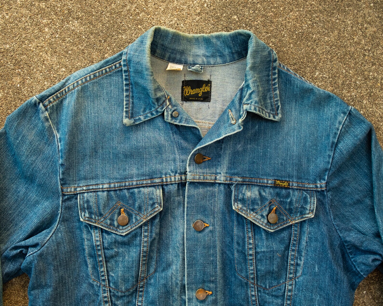 Wrangler Jean Jacket L 70s Vintage Wrangler Jean Jacket Large Vintage ...