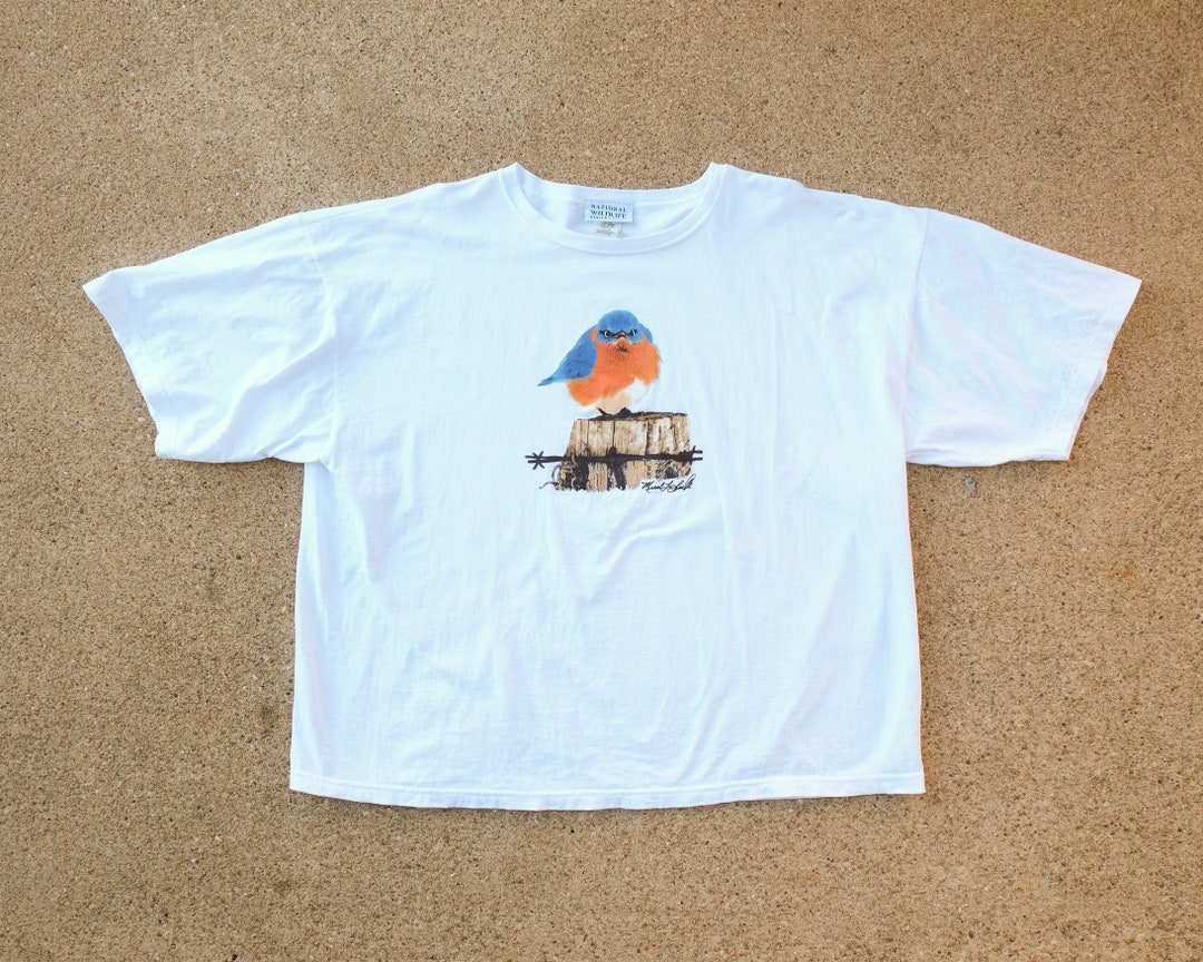 Bluebird Shirt XXL - Vintage Women's Eastern Bluebird Shirt 2XL ...