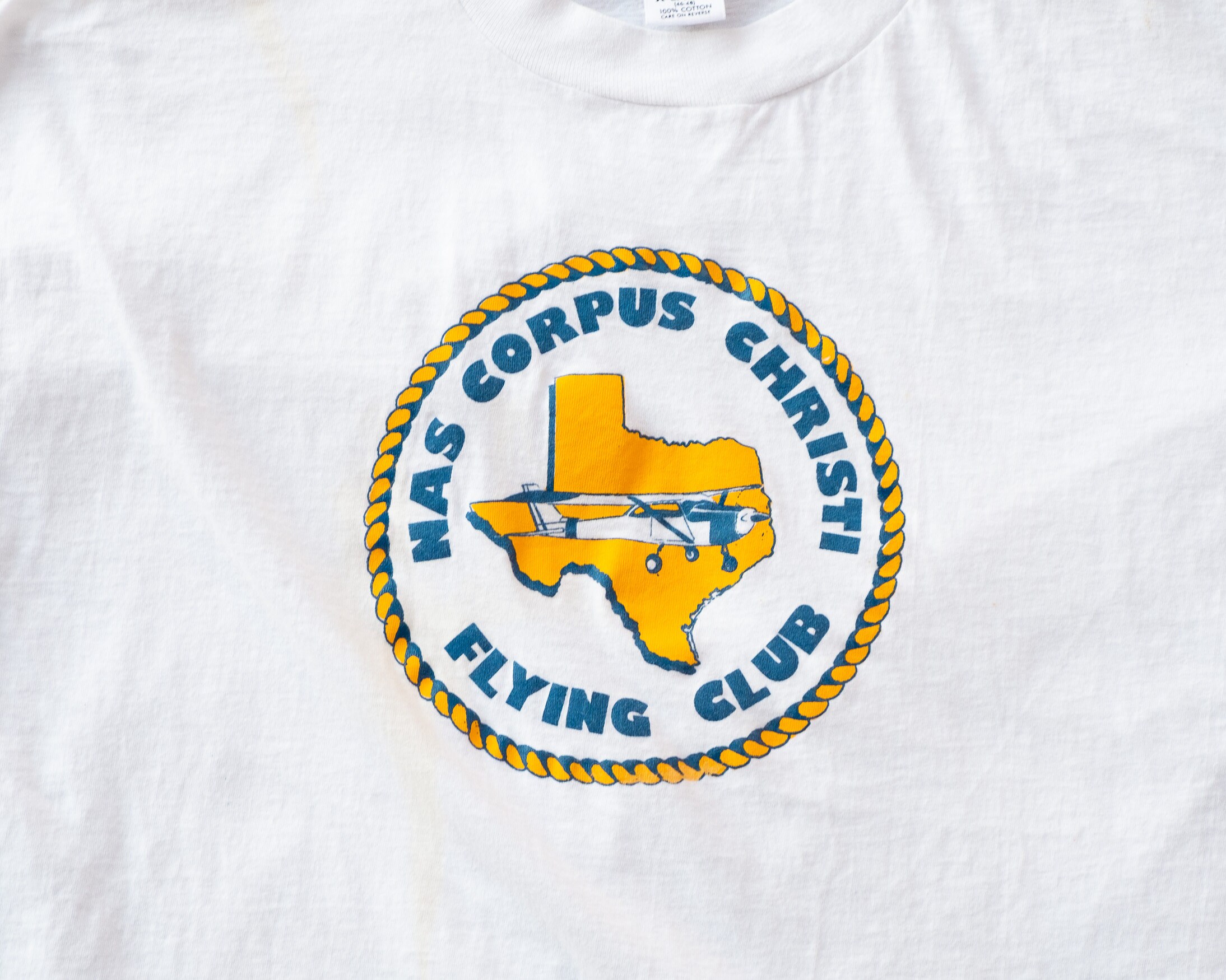 Texas Flying Club Shirt XL - Stained - Vintage Corpus Christi Flying ...