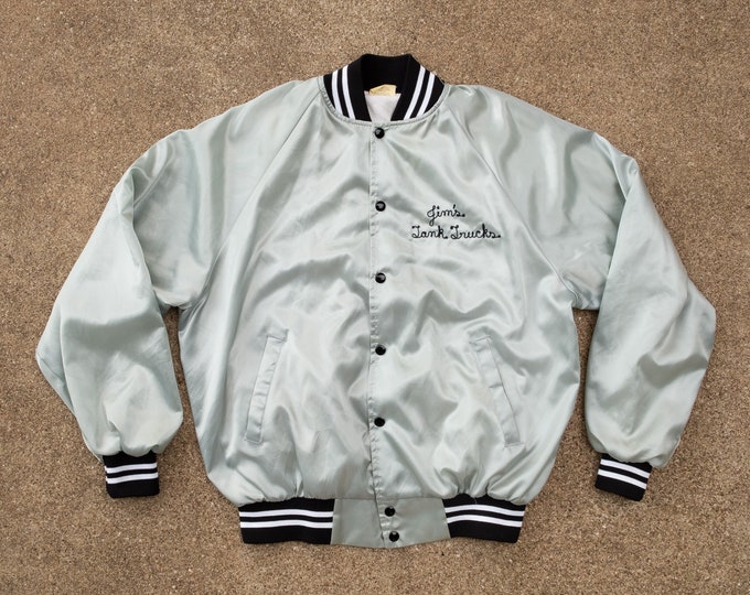 Jim's Tank Trucks - Vintage Trucker Jacket L - Truck Driver - Club ...