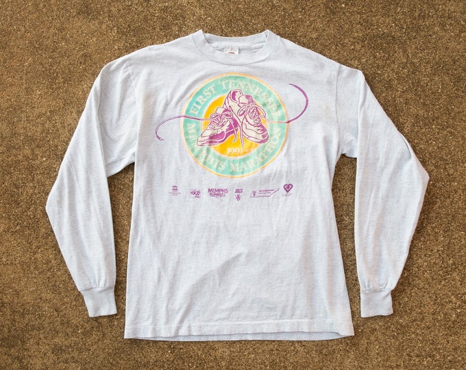 91 Memphis Marathon Shirt - Vintage 1991 Memphis Tennessee Marathon ...