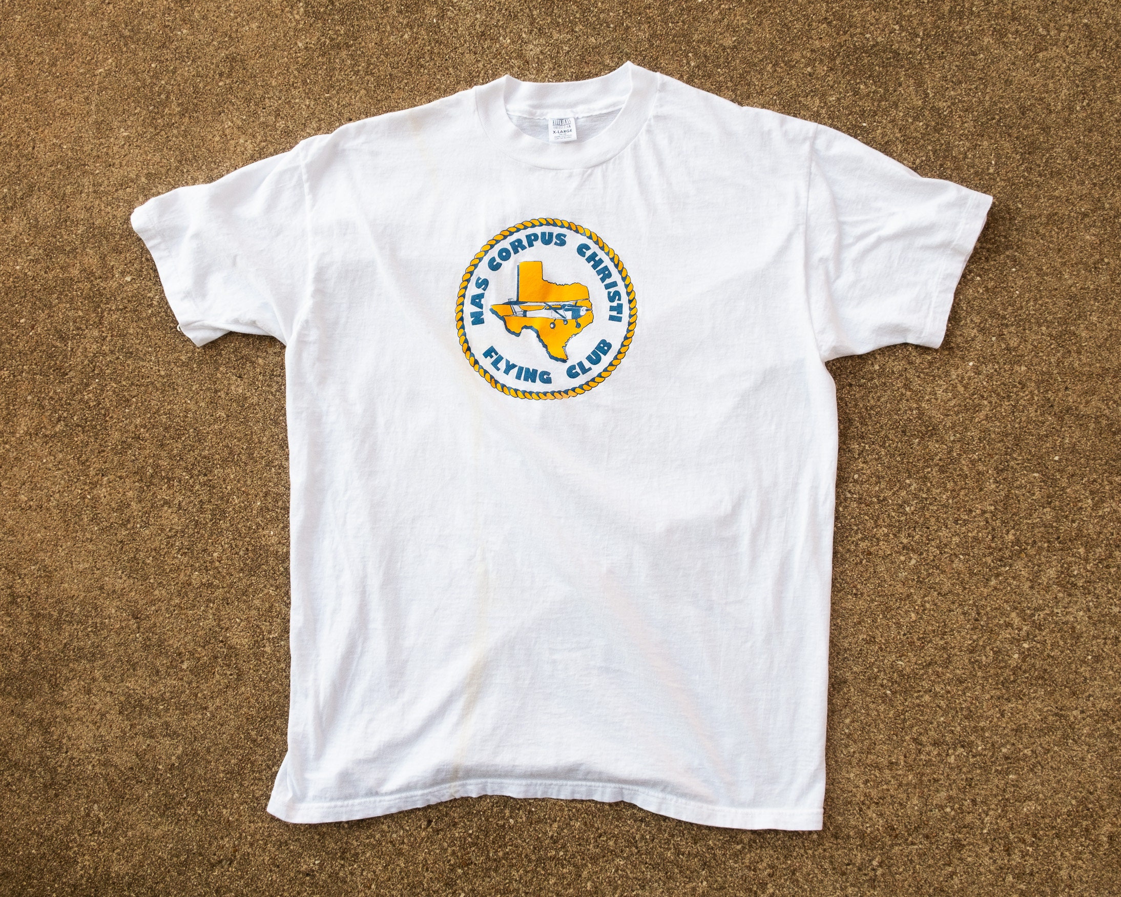 Texas Flying Club Shirt XL - Stained - Vintage Corpus Christi Flying ...