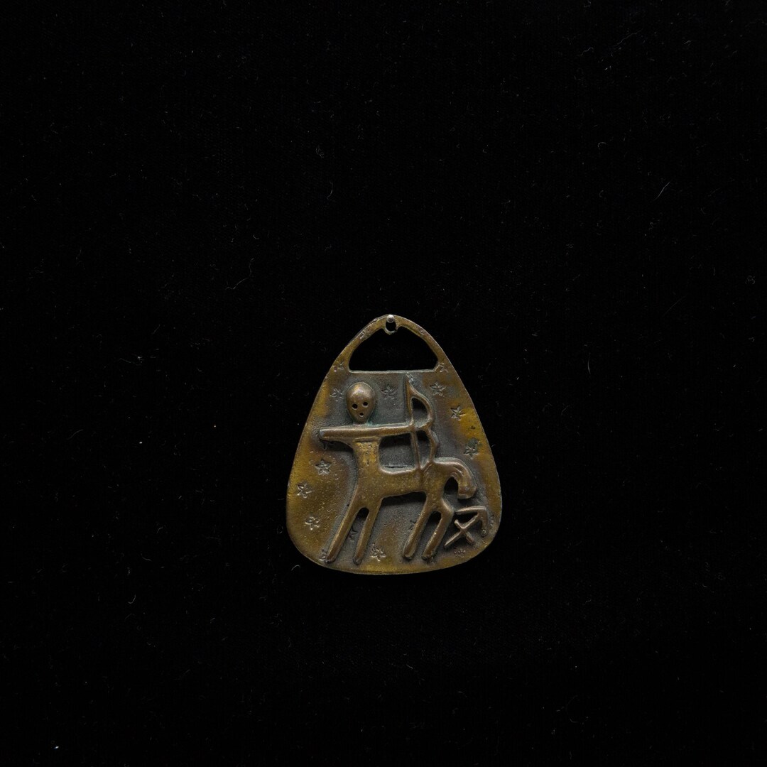 Enid Collins of Texas Sagittarius Zodiac Horoscope Medallion - Etsy