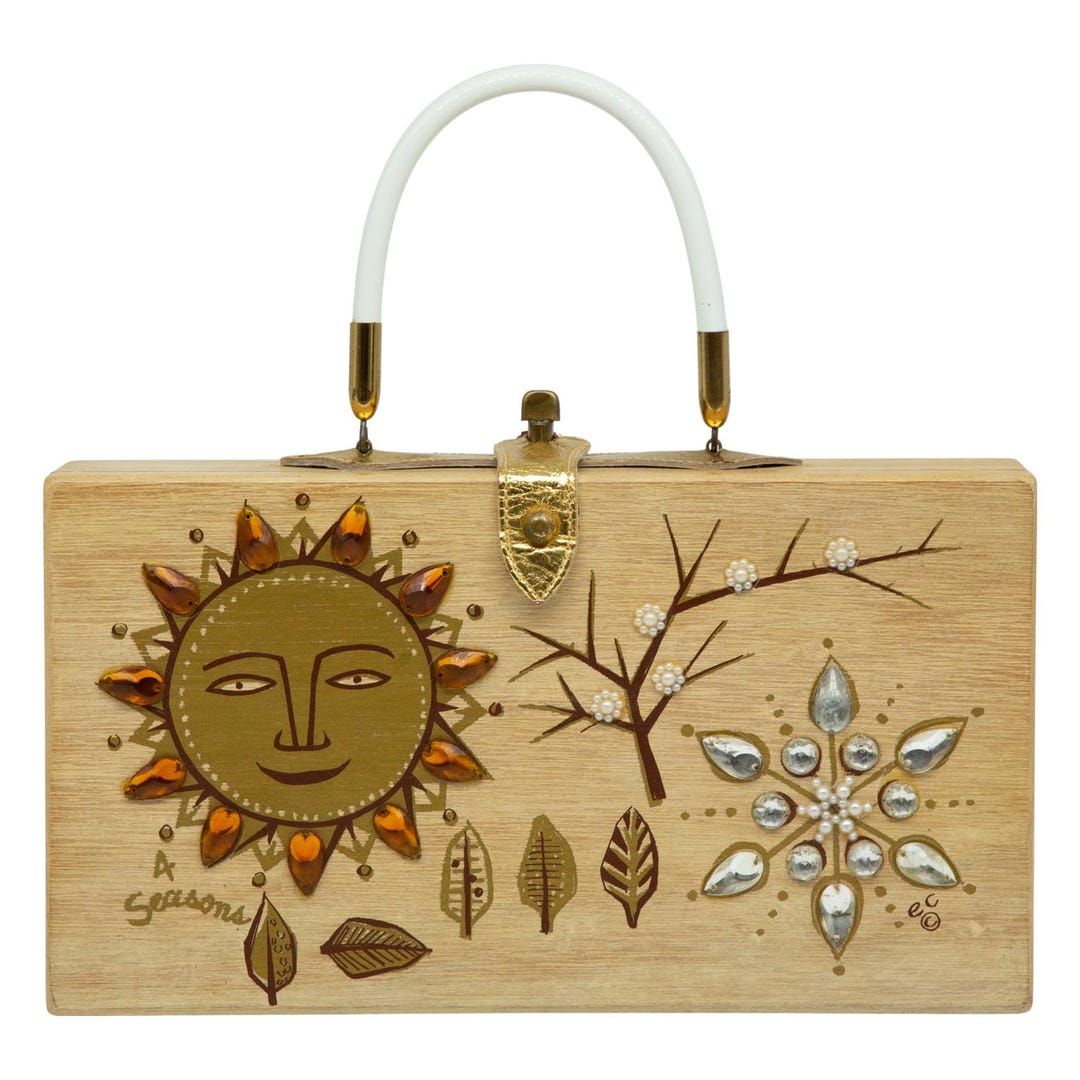 RARE + NEAR MINT Enid Collins of Texas 1961 4 Seasons Box Bag (light ...