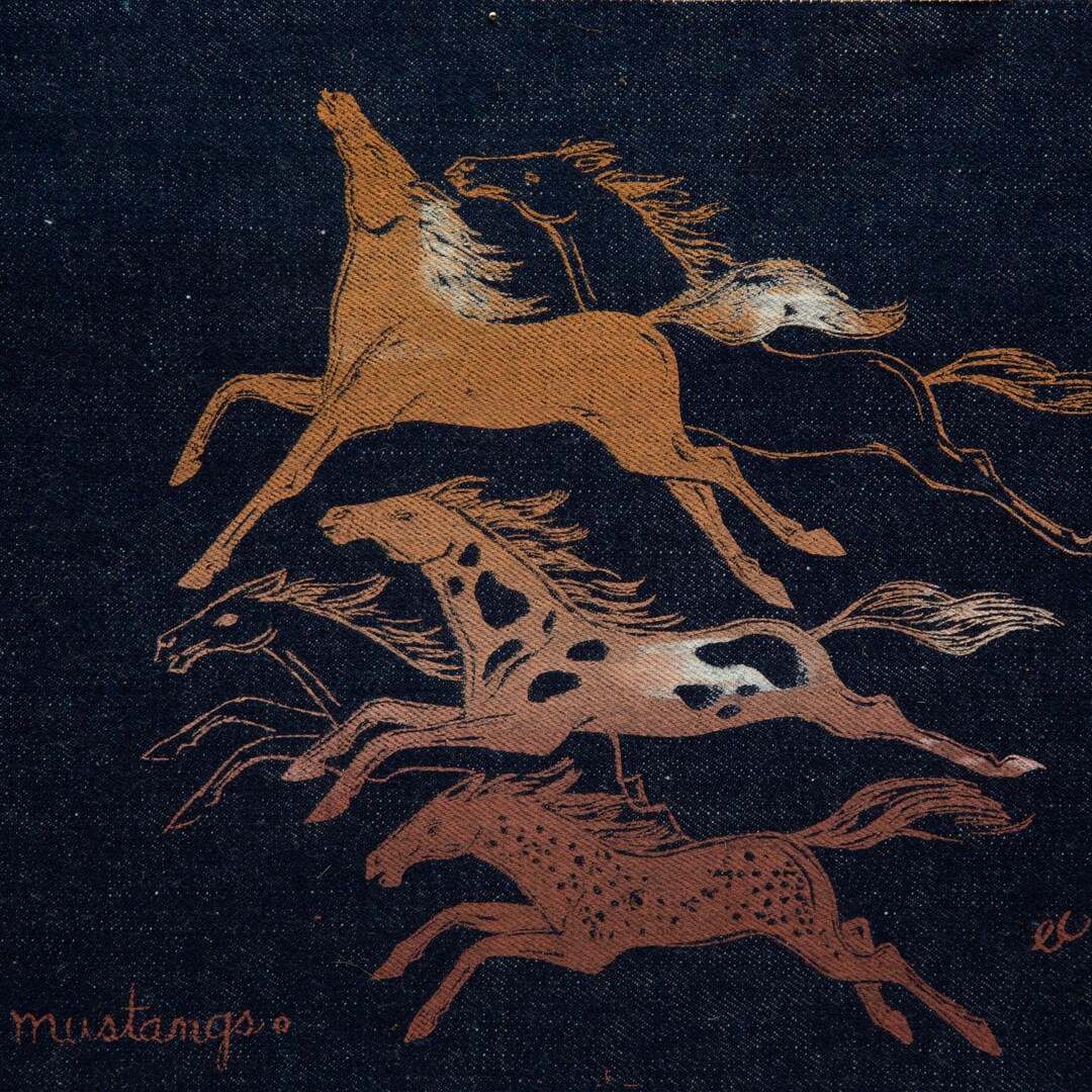 RARE Pre-copyright Original Enid Collins of Texas Mustangs Screen Print ...