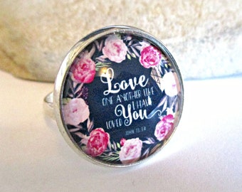 Bible Verse Ring - Etsy