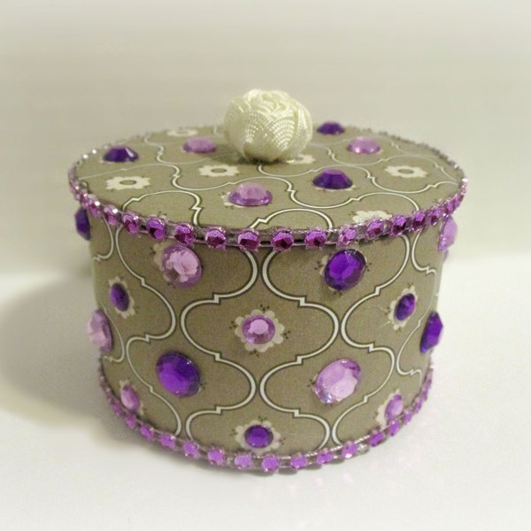 Purple Jewellery Box - Etsy