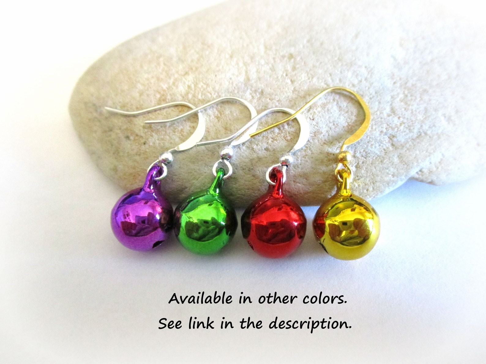 Green Jingle Bell Earrings Christmas Earrings December Ugly Sweater ...