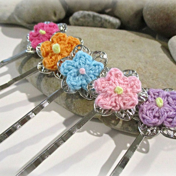 Crochet Bobby Pins - Etsy