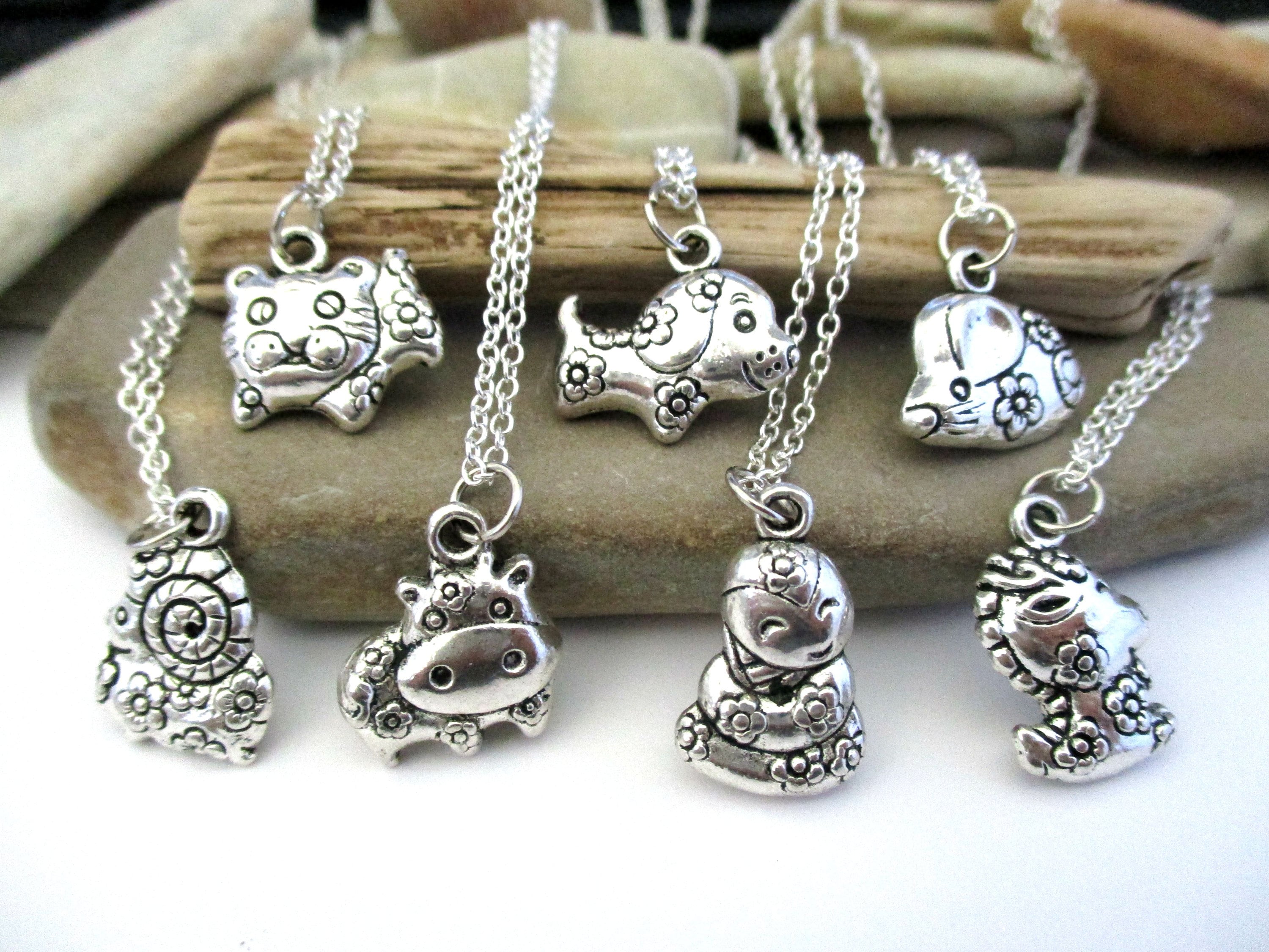 Cute Chinese Zodiac Necklace Lunar Calendar 12 Baby Animals | Etsy