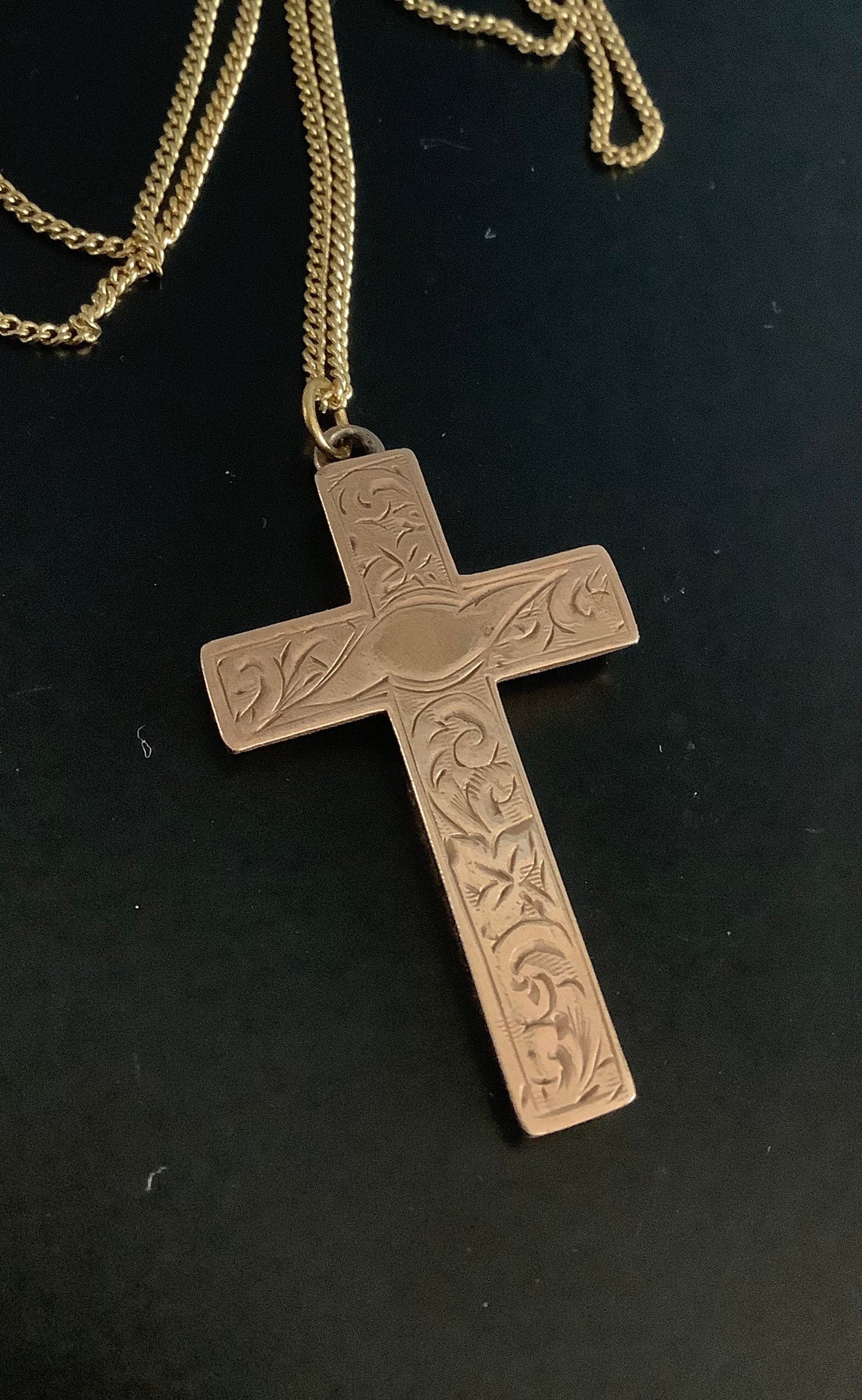 Victorian Cross on Chain - Etsy