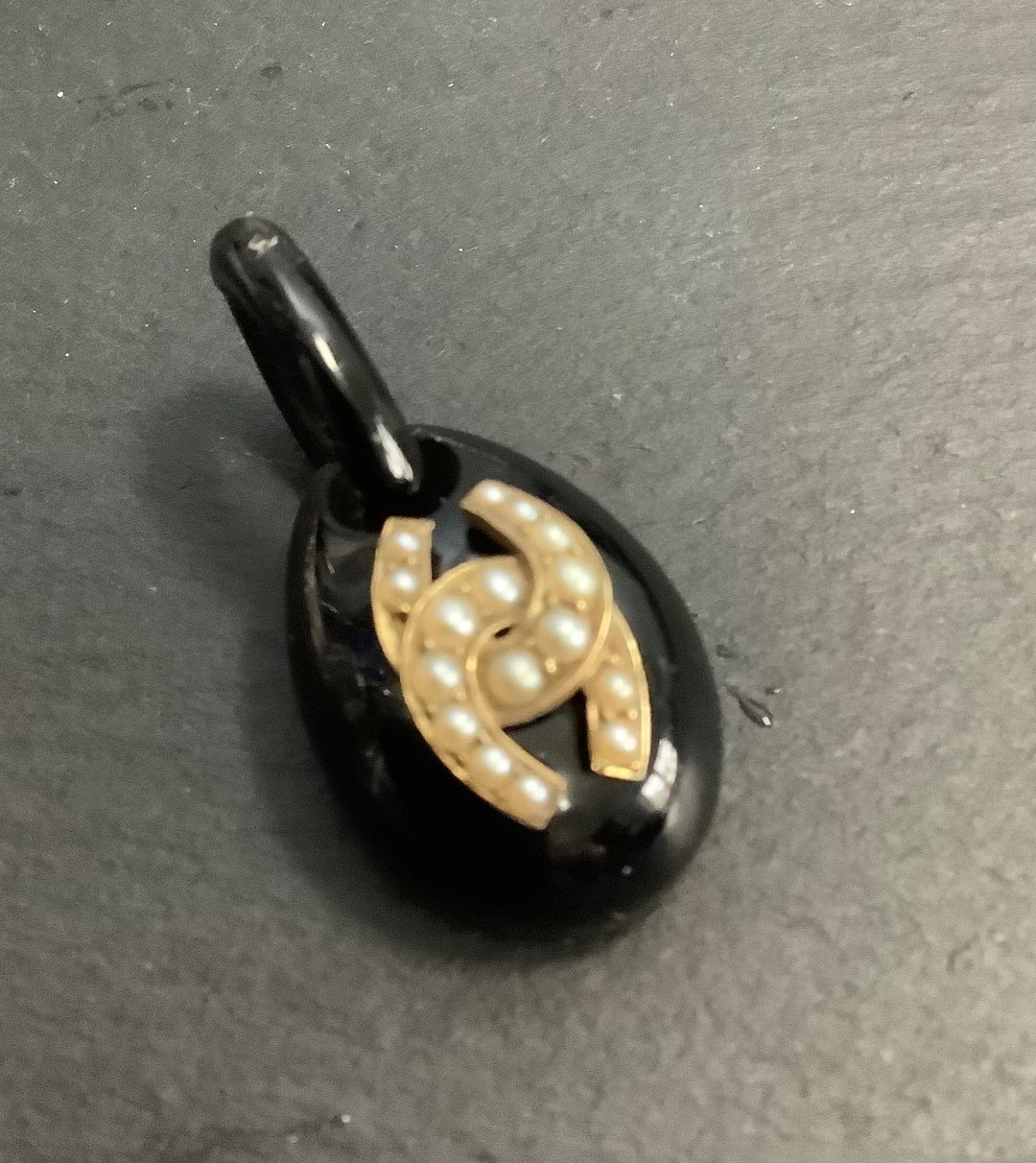 Whitby Jet Pendant Set With Pearls - Etsy