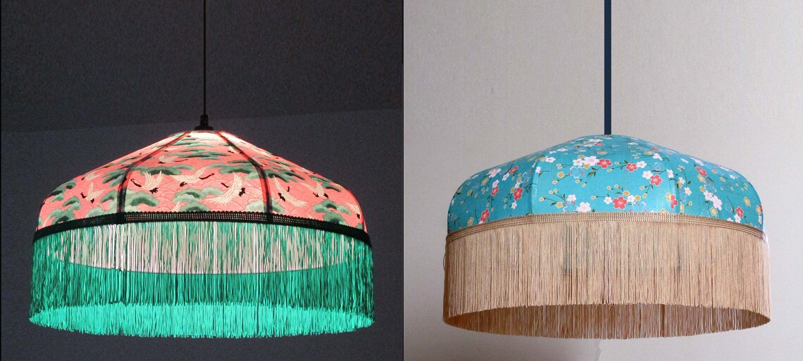 Japanese Paper Pendant Lamp victoria or - Etsy