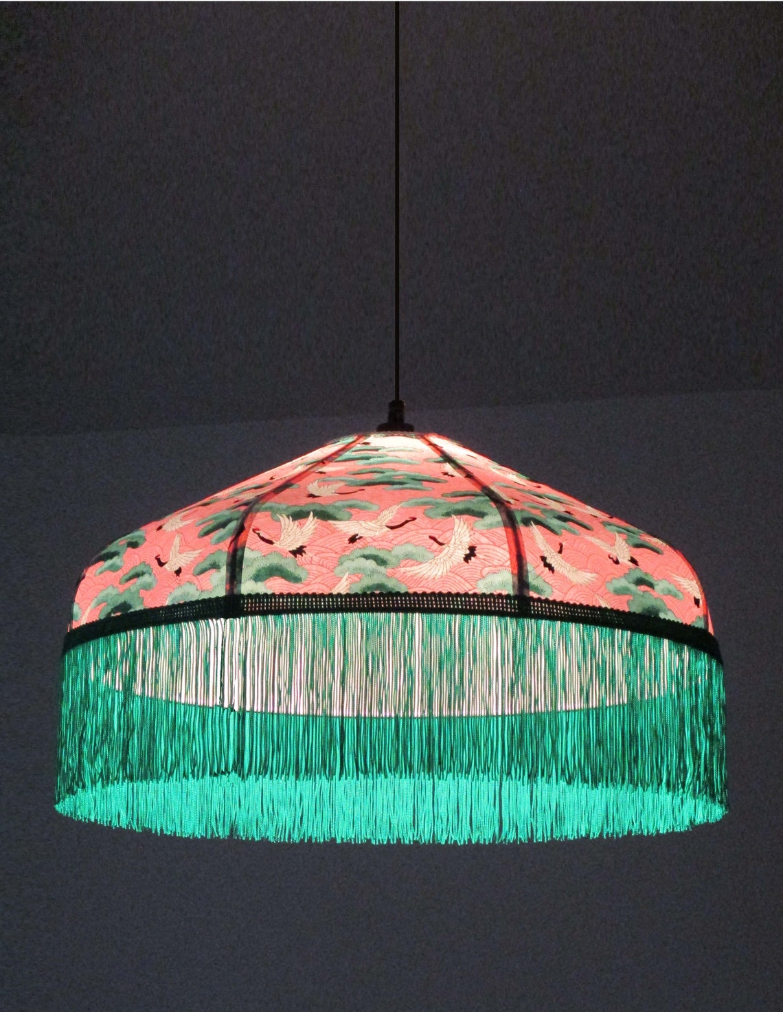 Japanese Paper Pendant Lamp victoria or - Etsy